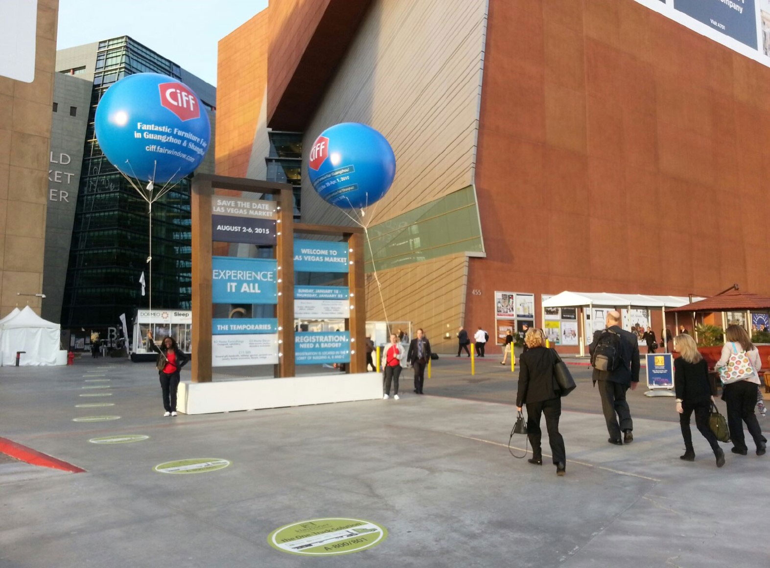 Advertising Balloons CIFF Las Vegas Helium Spheres